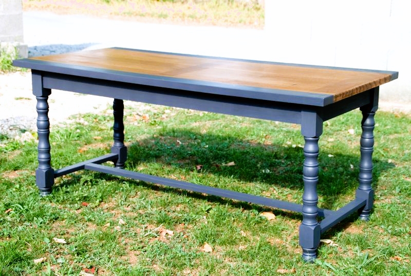 Two Tone Dining Table Makeover | Oh My Sander